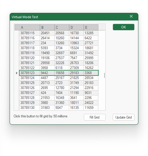 Feature Tour: Grid Virtual Mode