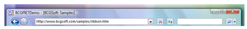 Feature Tour: Explorer style Toolbar